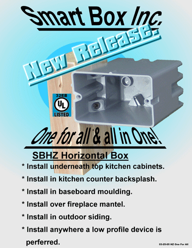 Smart Box Electrical Boxes - NEW Products - Horizontal, Low Voltage and ...